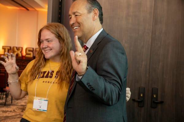 Texas State welcomes new president Dr. Kelly R. Damphousse : Hillviews ...
