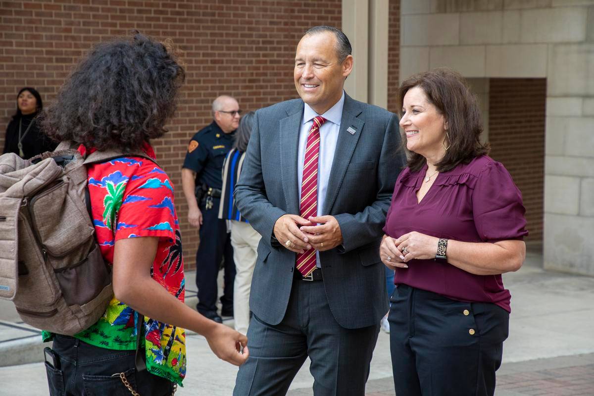 Texas State welcomes new president Dr. Kelly R. Damphousse : Hillviews ...