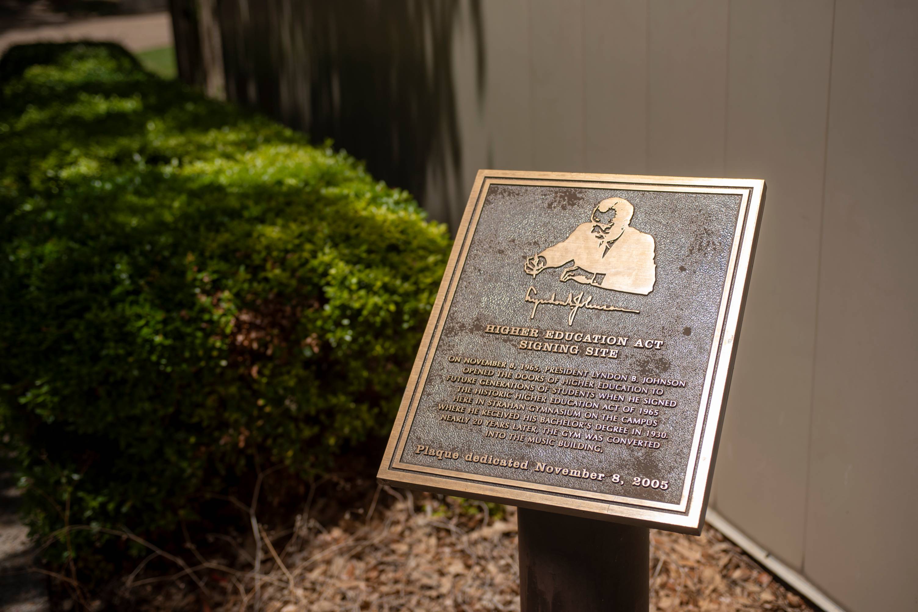 Higher Education Act Plaque : Texas State University : Texas State ...