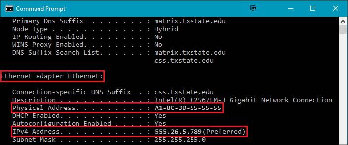 How To Find The IP And MAC Addresses On A Windows Computer IT 