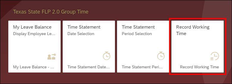 How to Record Working Time in SAP Employee Self-Service : IT Assistance ...