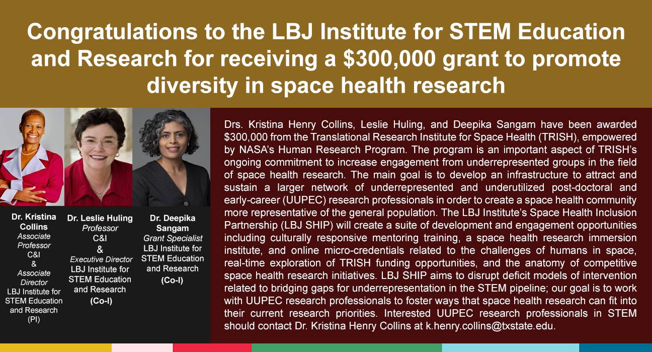 LBJ Institute for STEM Education and Research : Texas State University