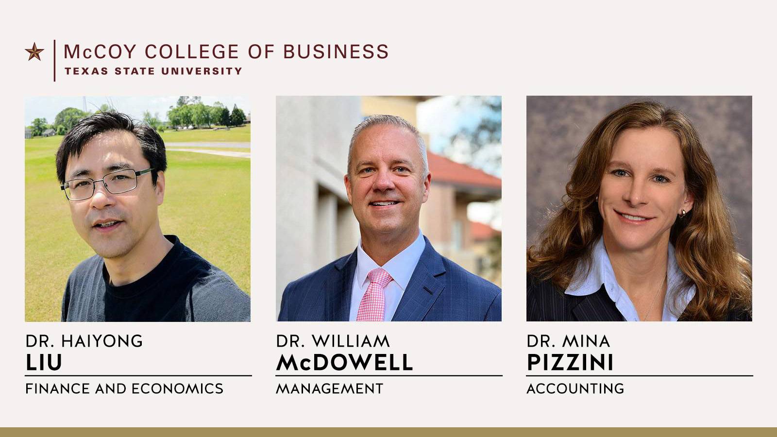 McCoy College introduces three new department chairs : McCoy College of ...