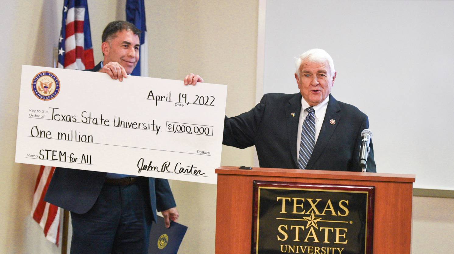 Texas State awarded $1 million federal funding for STEM-For-All ...