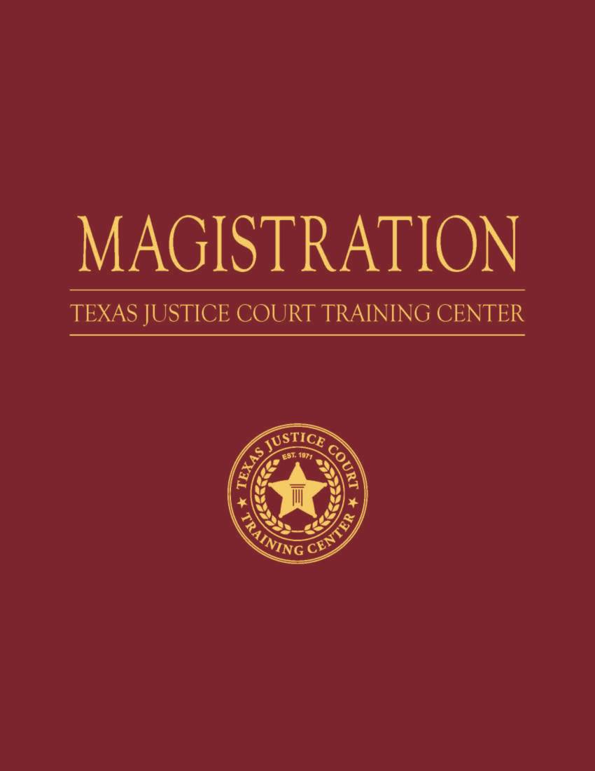 Deskbooks : Texas Justice Court Training Center : Texas State University