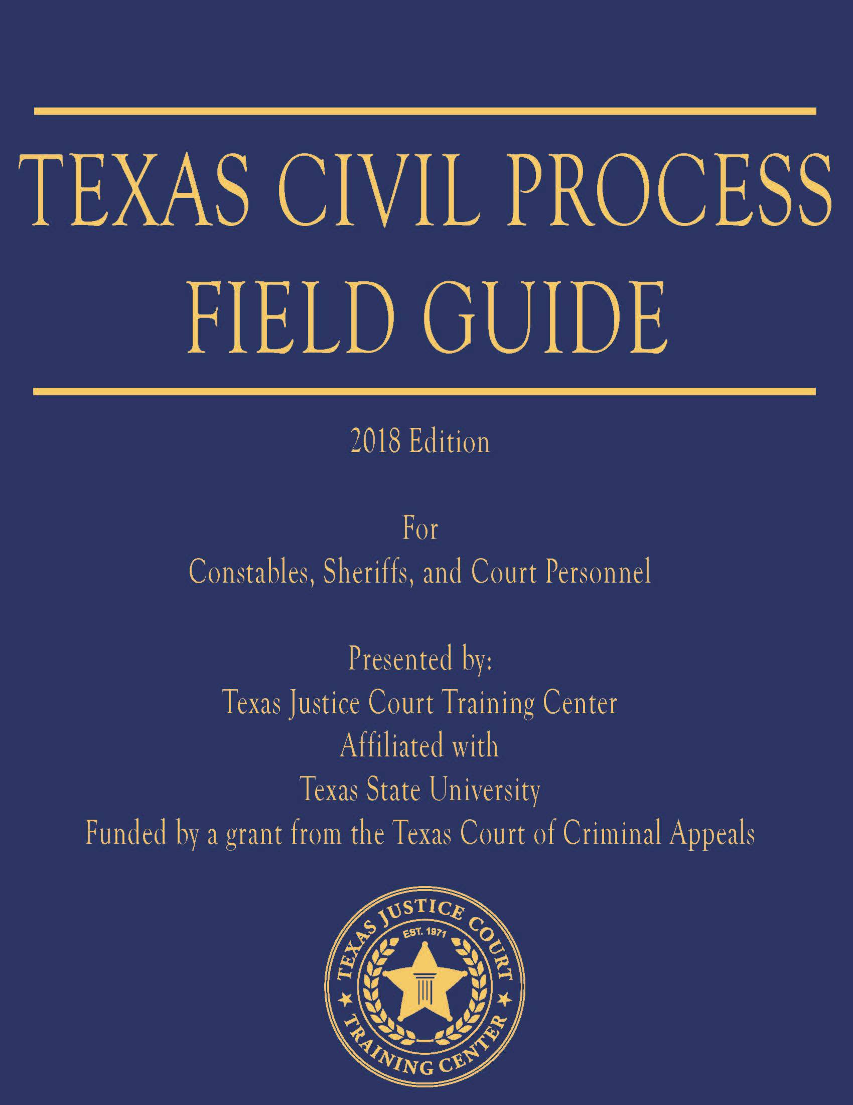 Deskbooks : Texas Justice Court Training Center : Texas State University