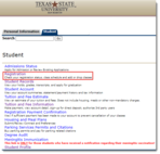 Look up Classes : TXST One Stop : Texas State University