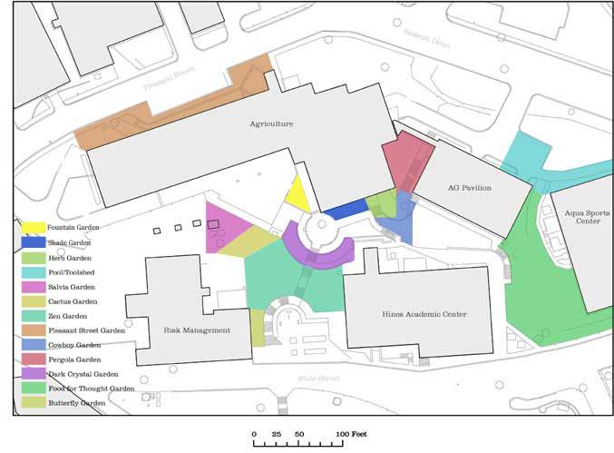 Map of Our Gardens : Department of Agricultural Sciences : Texas State ...