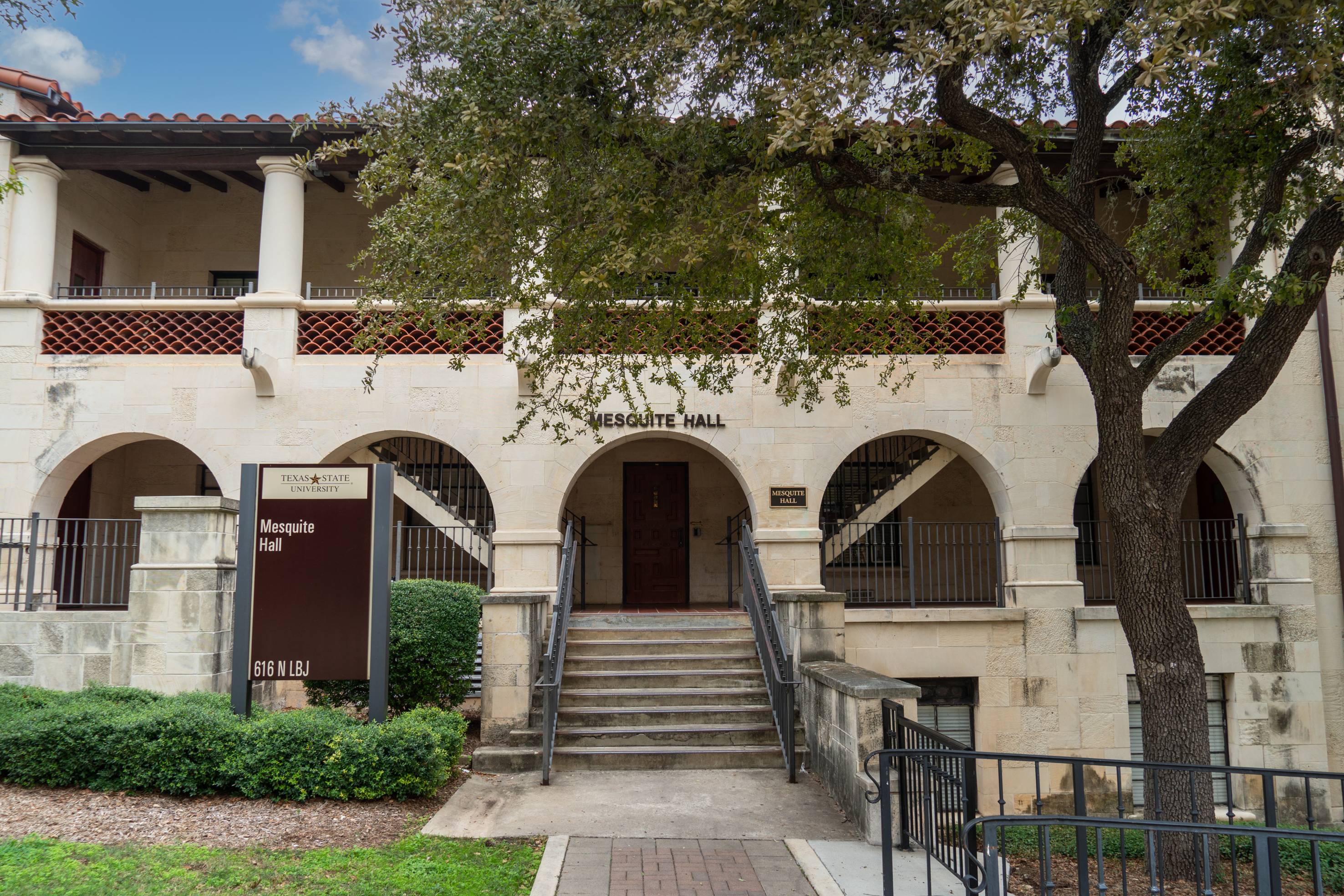 Mesquite Hall : Housing & Residential Life : Texas State University