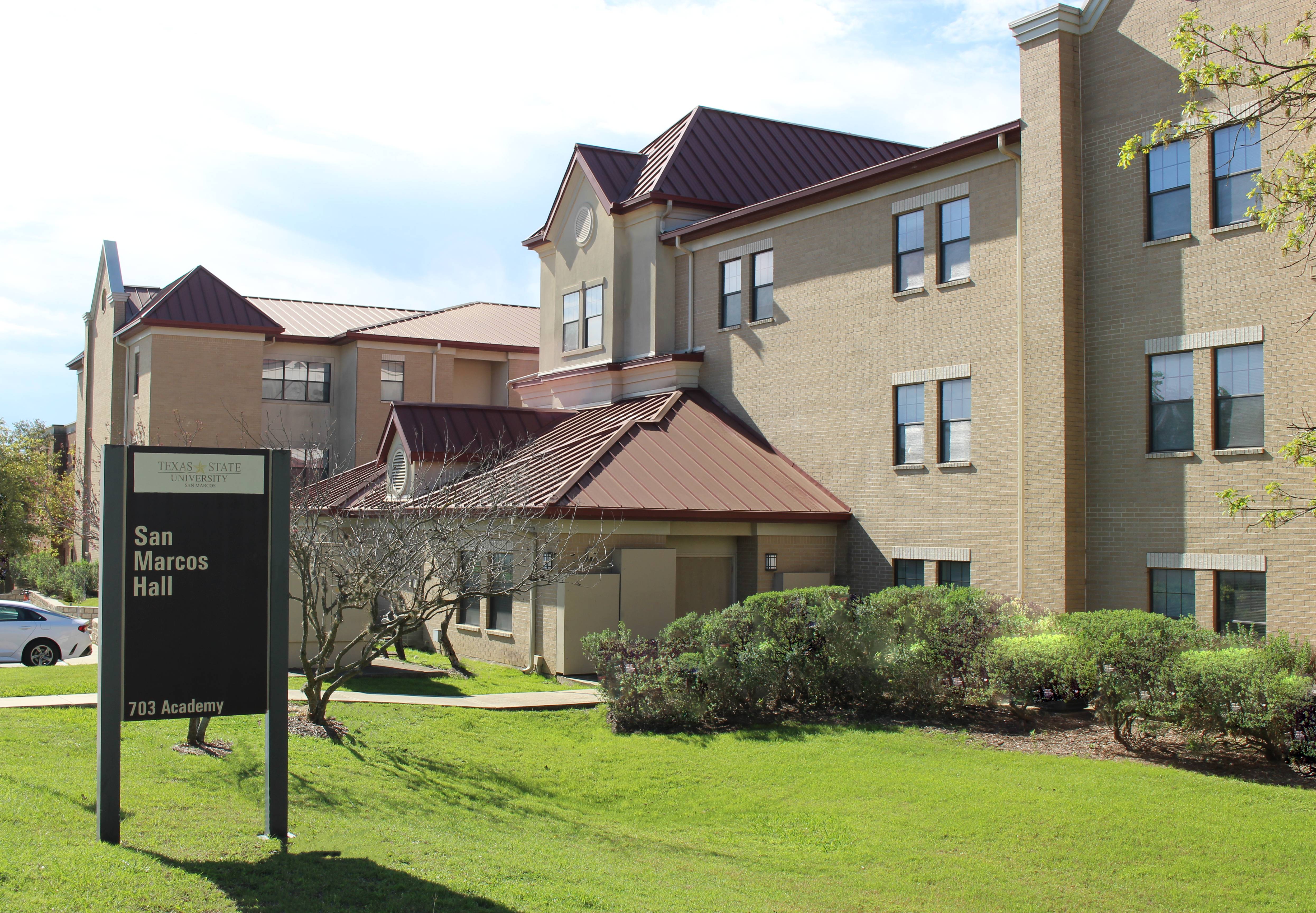 San Marcos Hall : Housing & Residential Life : Texas State University