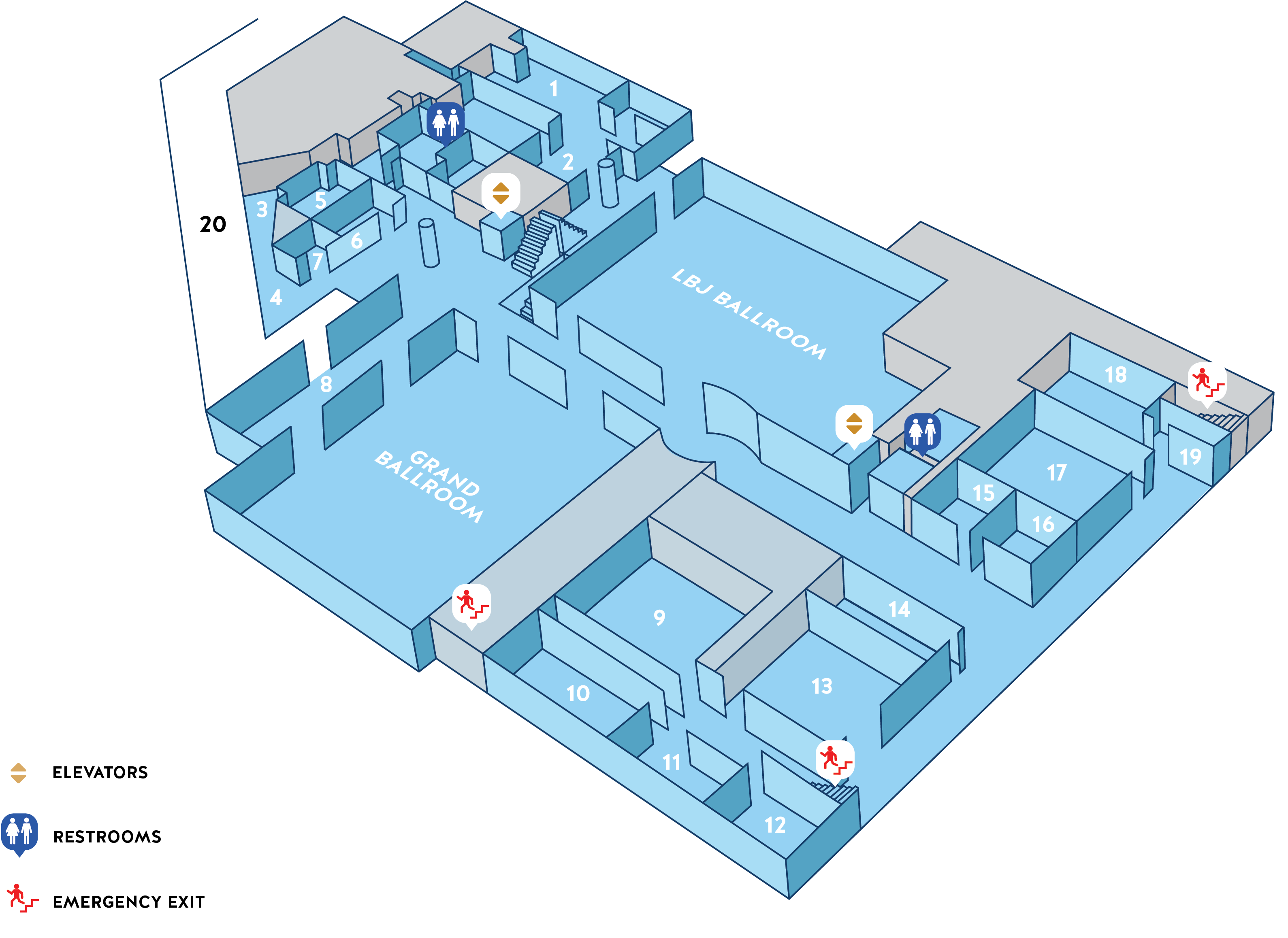 Building Hours & Maps : Lyndon B. Johnson Student Center : Texas State ...