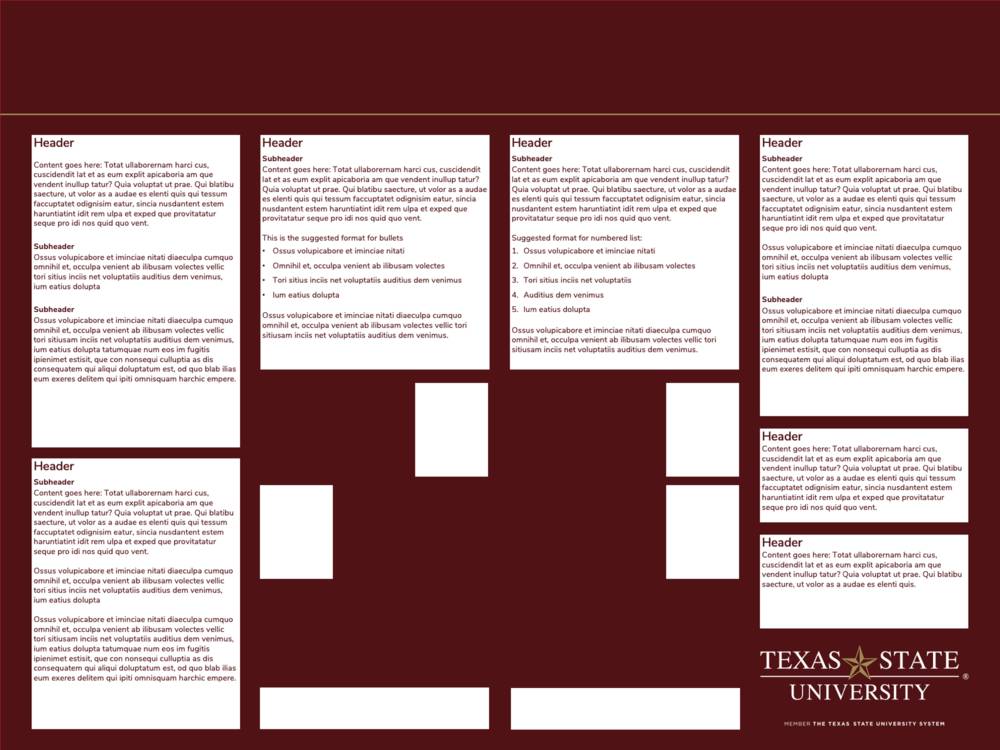 Research Posters : Brand Guidelines : Texas State University