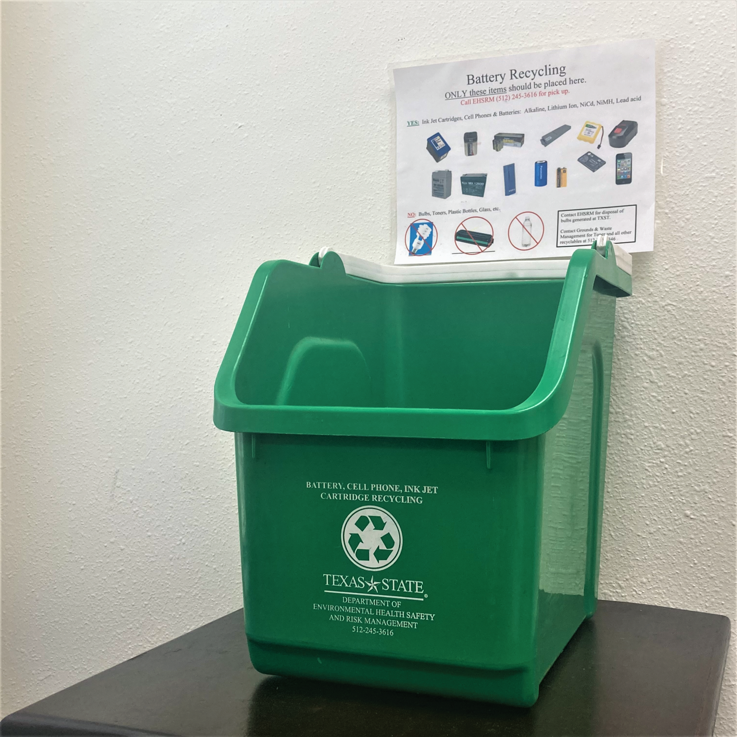 Recycling Program : Environmental, Health, Safety, Risk and Emergency ...