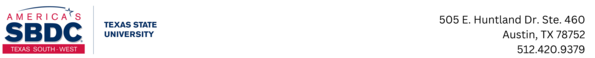 Texas State SBDC : Texas State University