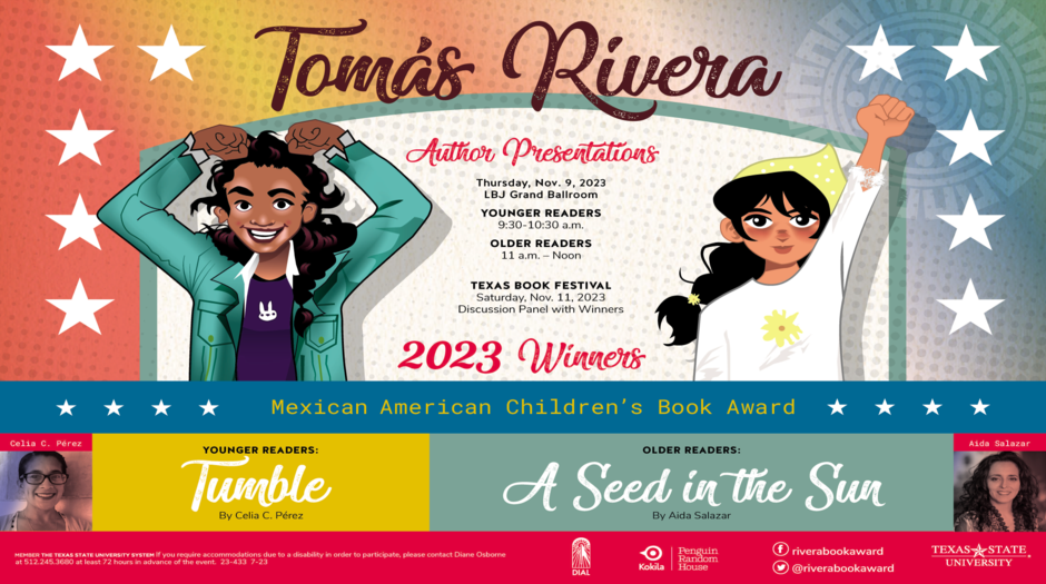 Tomás Rivera Book Award : Texas State University