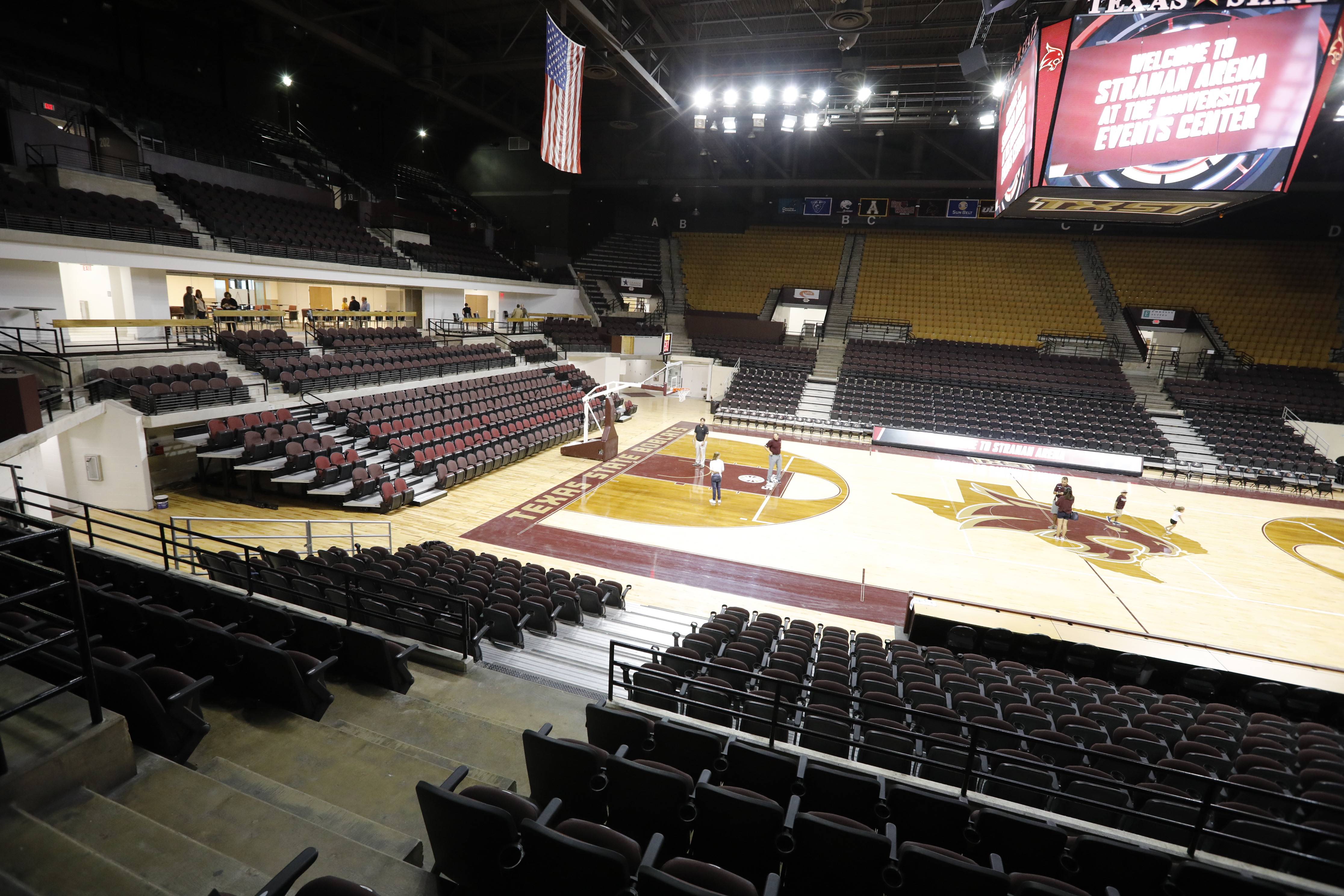 Strahan Arena at the University Events Center : Presidential Debate ...