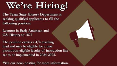 Department of History : Texas State University