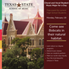 Music Major For A Day : Texas State Choral Department : Texas State ...