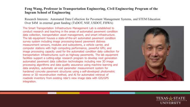 Feng Wang : College of Science and Engineering (CoSE) : Texas State ...