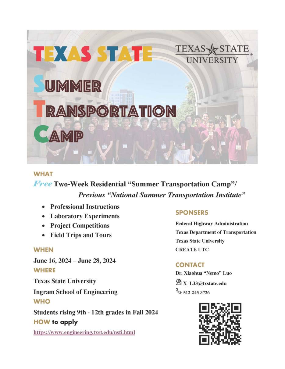 CREATE University Transportation Center : Texas State University