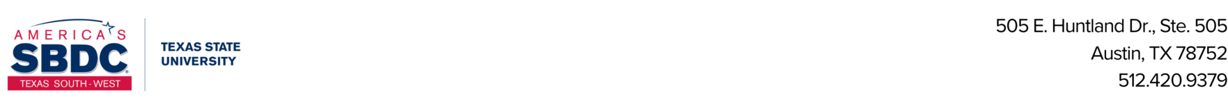 Texas State SBDC : Texas State University