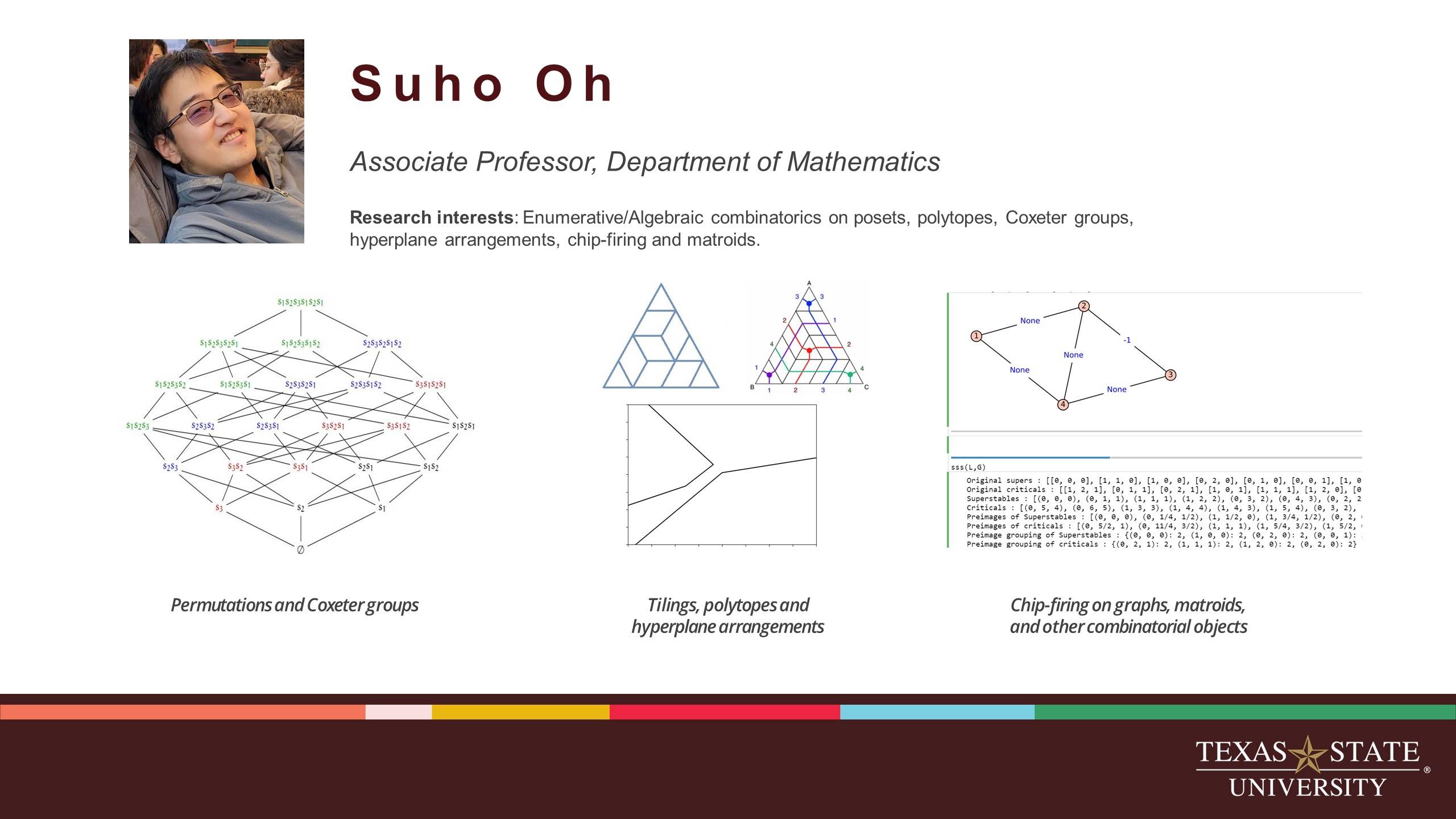 Suho Oh : College of Science and Engineering (CoSE) : Texas State ...