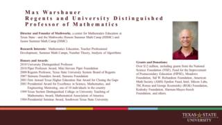 Mathematics : Texas State University