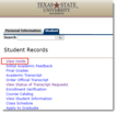 Viewing Registration Holds : TXST One Stop : Texas State University