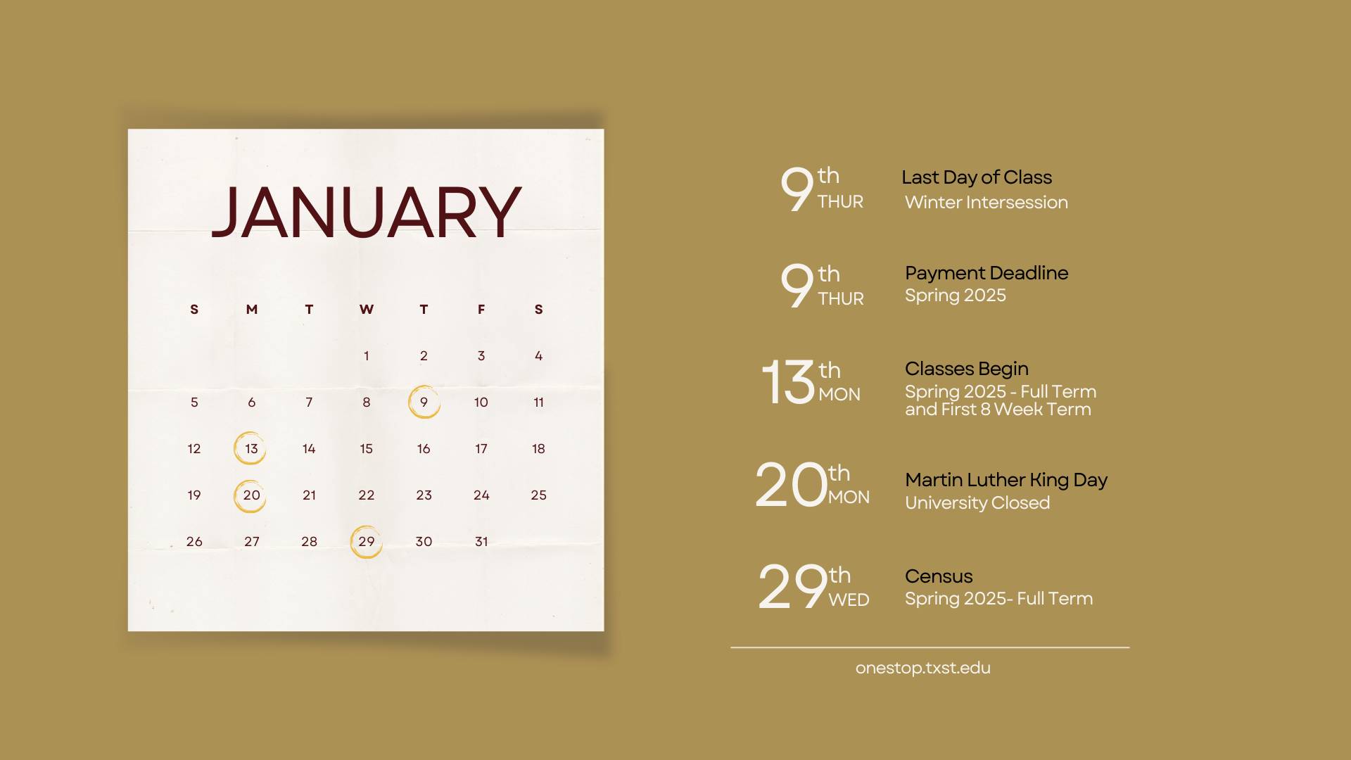 TXST One Stop : Texas State University