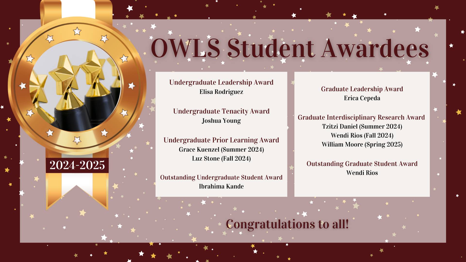 Department of Organization, Workforce, and Leadership Studies (OWLS ...