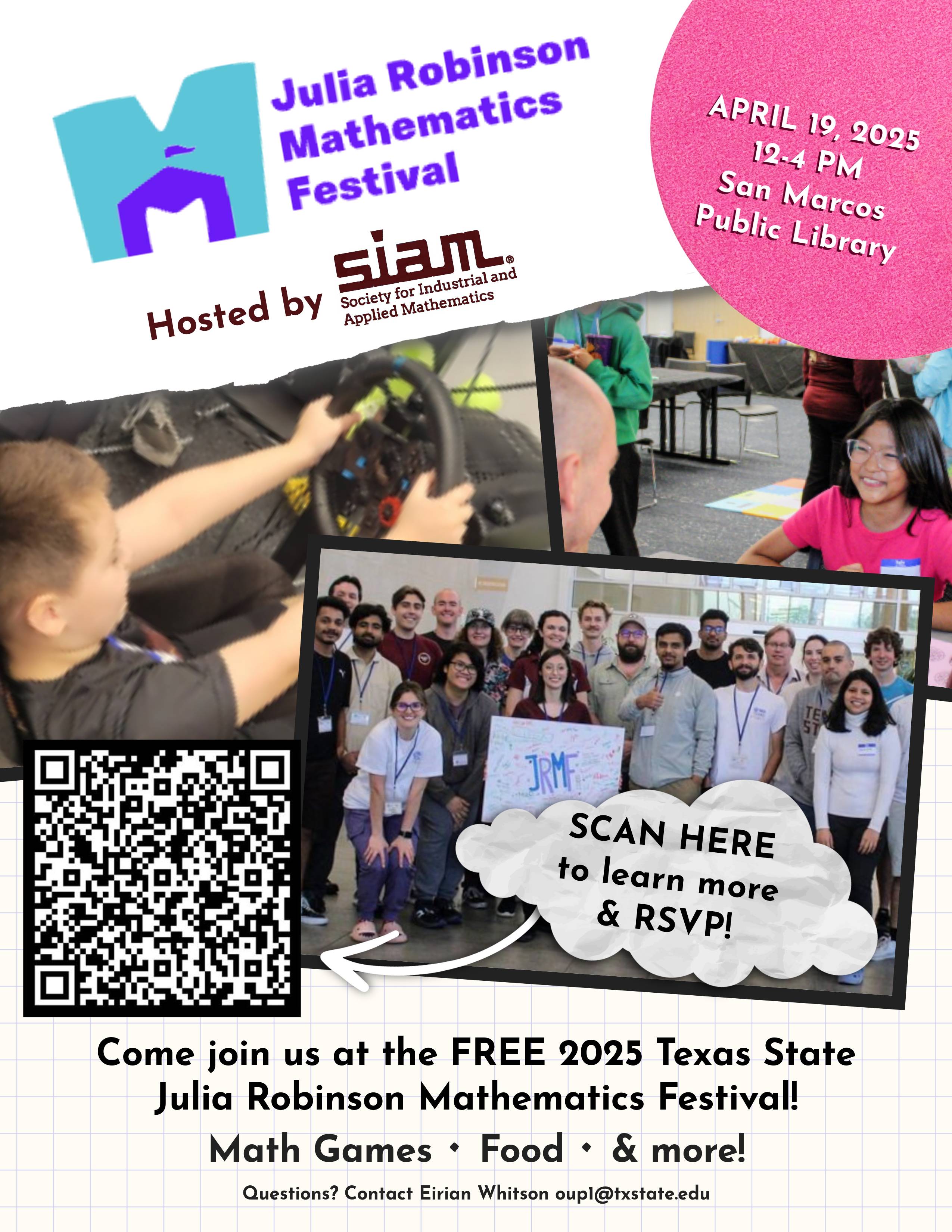 Julia Robinson Math Festival 2025 : College of Science and Engineering ...