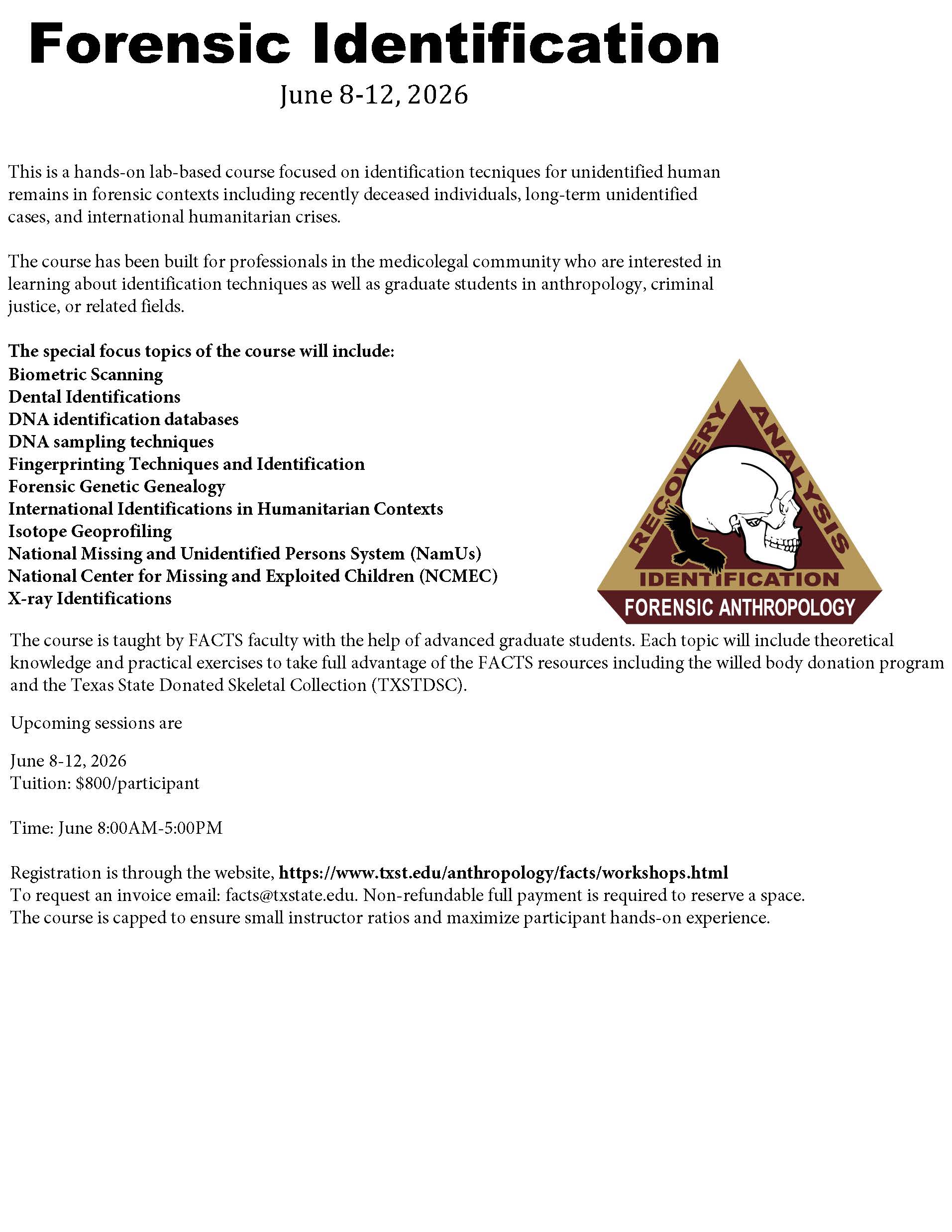 Forensic Identification : Forensic Anthropology Center : Texas State ...