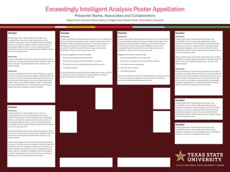 Research Posters : Brand Guidelines : Texas State University