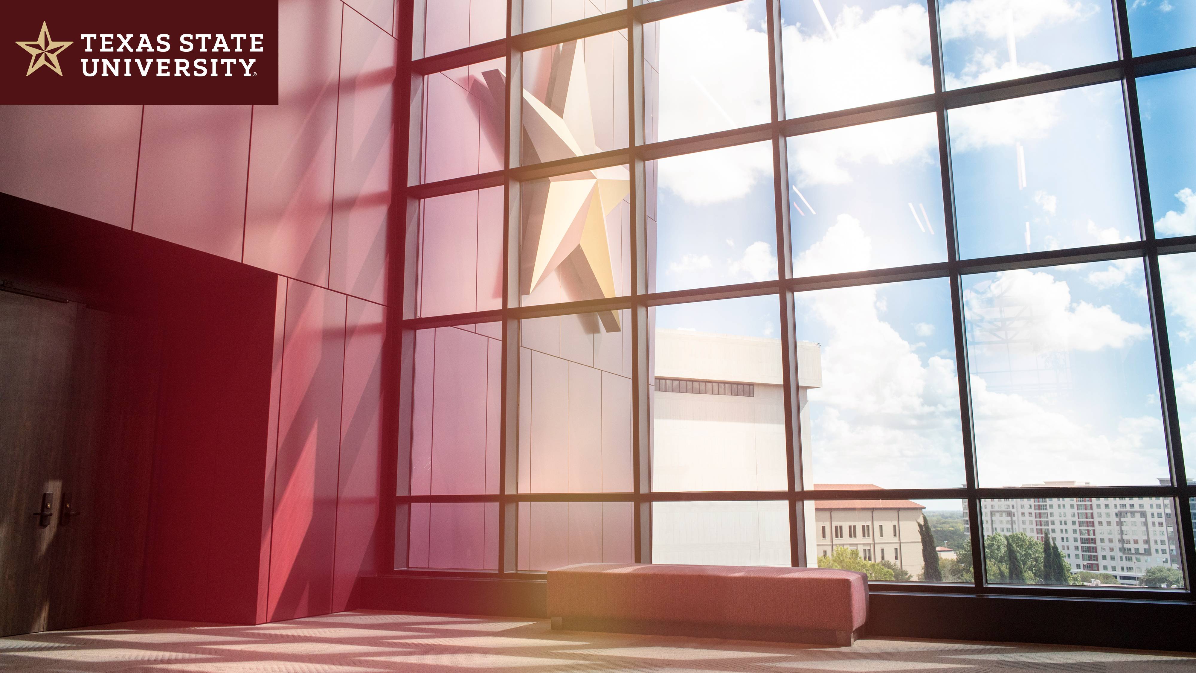 Zoom and Teams Backgrounds : Brand Guidelines : Texas State University