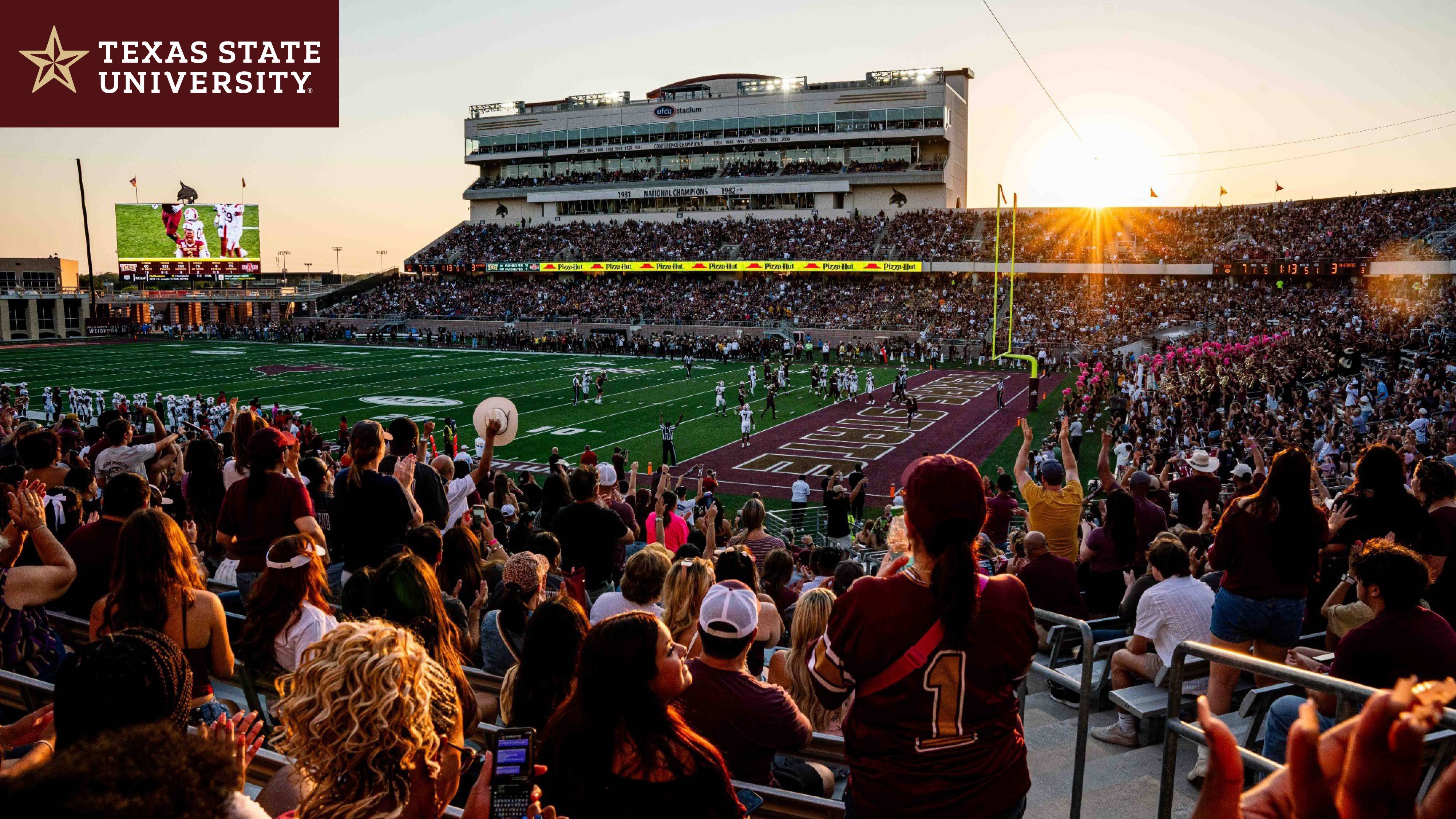 Zoom and Teams Backgrounds : Brand Guidelines : Texas State University