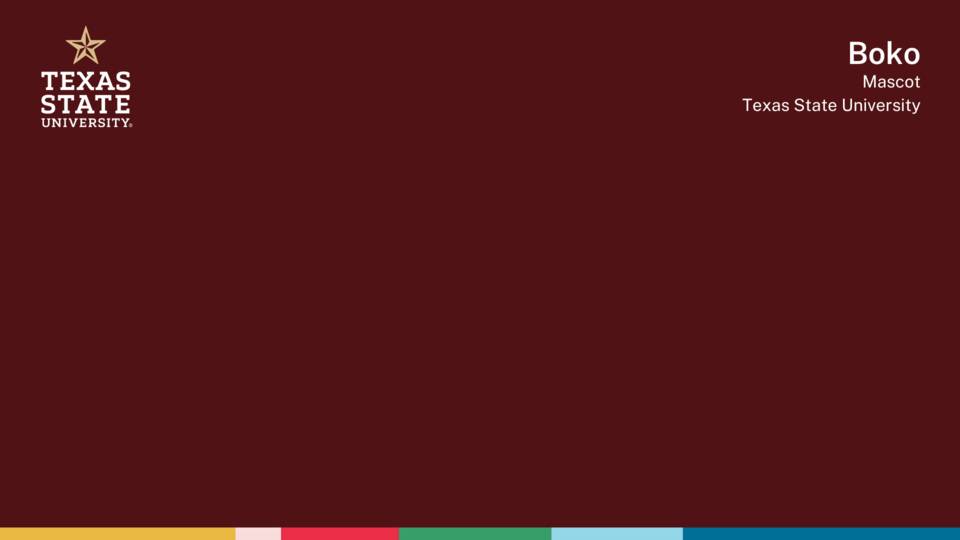 Zoom and Teams Backgrounds : Brand Guidelines : Texas State University