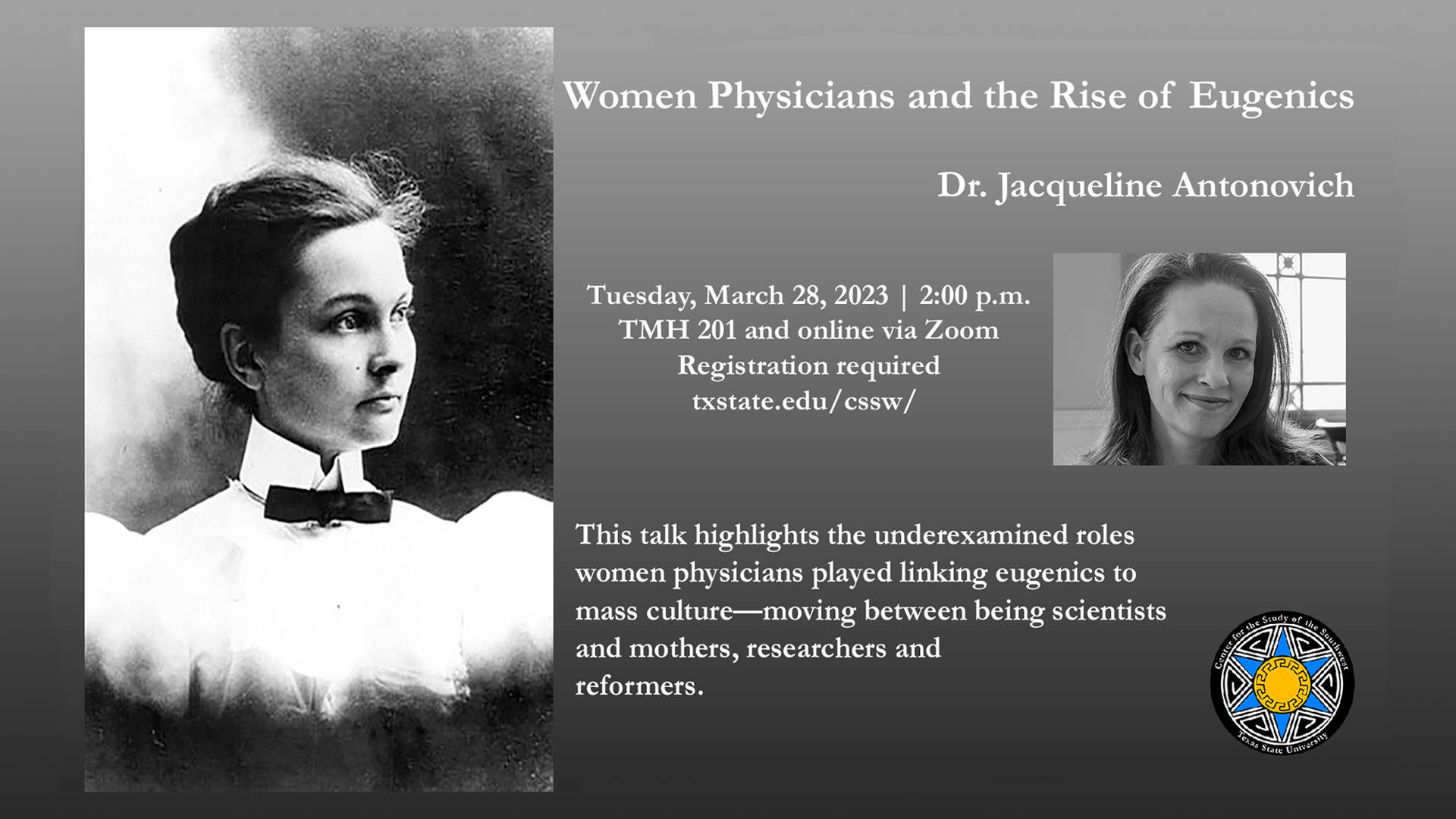 Women Physicians and the Rise of Eugenics : Center for the Study of the ...