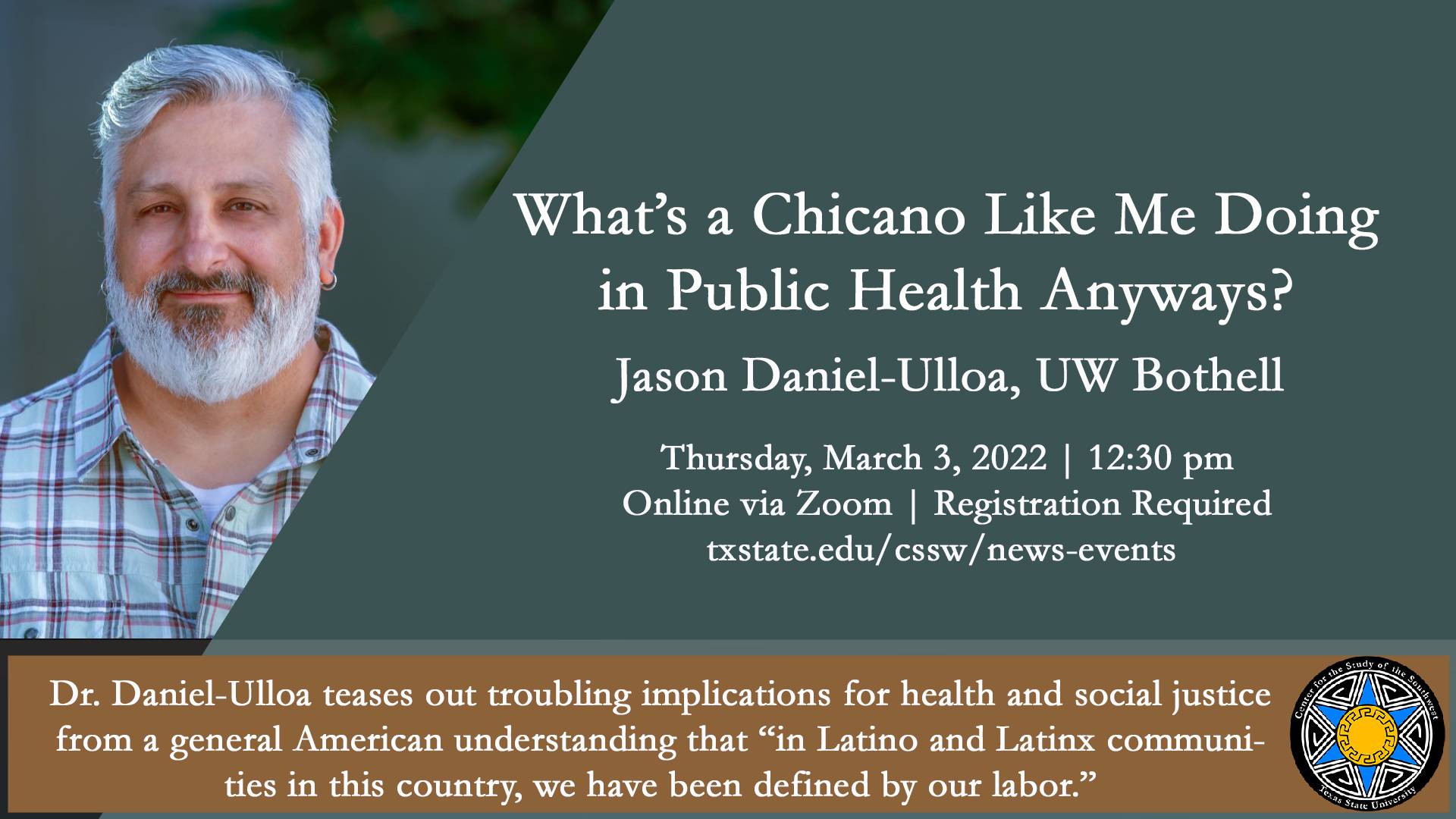 What's a Chicano Like Me Doing in Public Health Anyway? : Center for ...