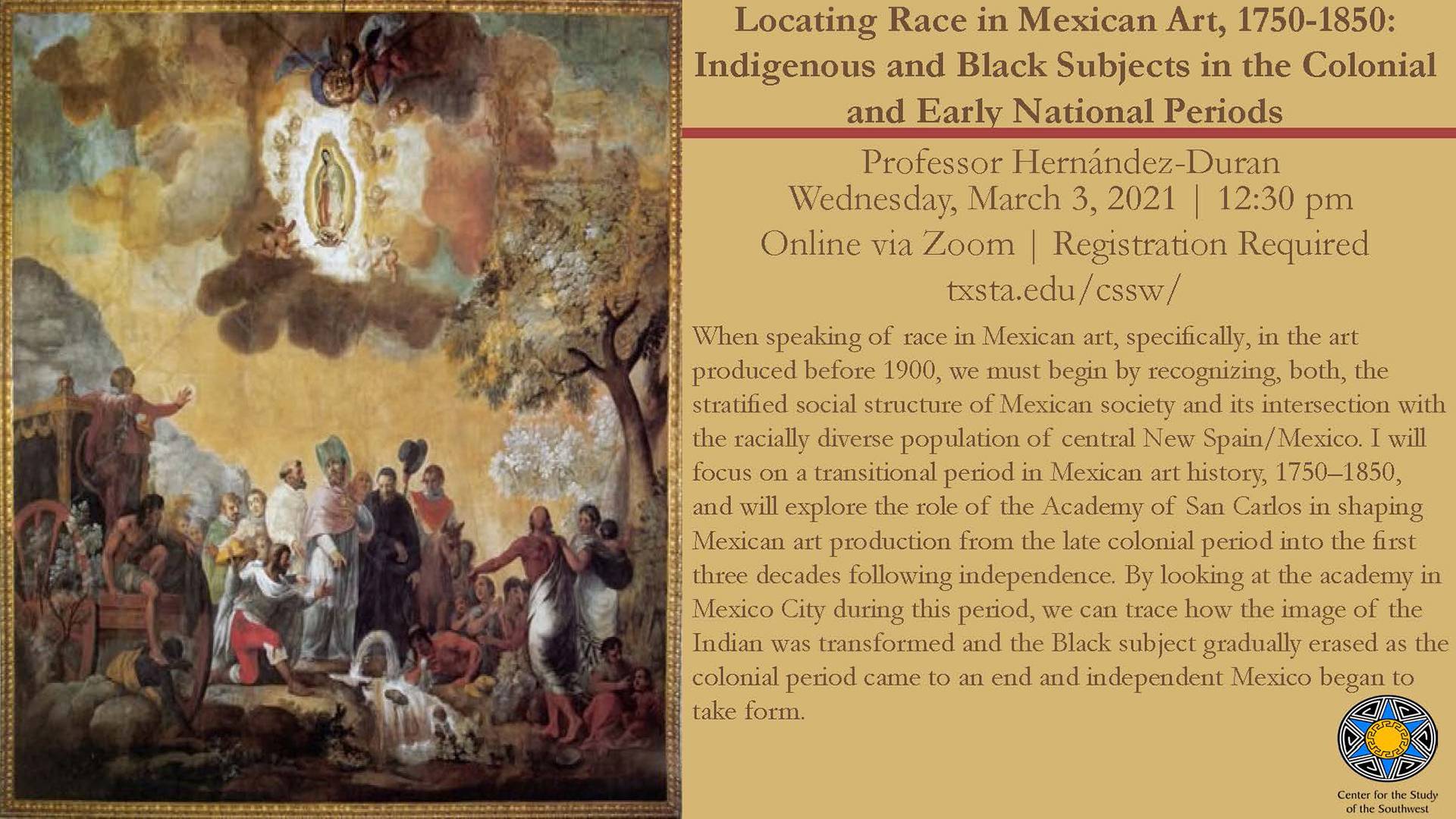 Locating Race in Mexican Art, 1750-1850 : Center for the Study of the ...